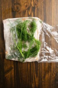 Cured Salmon Gravlax - The Bluster and the Burrow